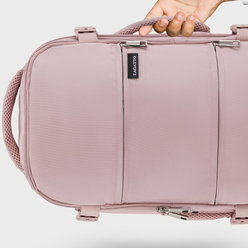 Rucsac voiaj, Zagatto, Roz, Bagaj mana 40x20x25 cm, Rucsac calatorie ...